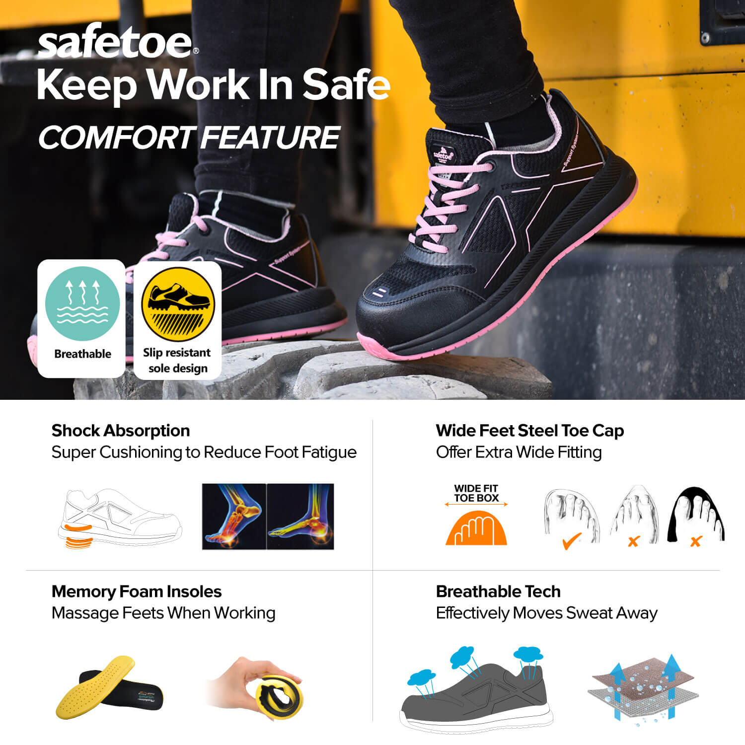 Safety Shoes | Safetoe Official Shop