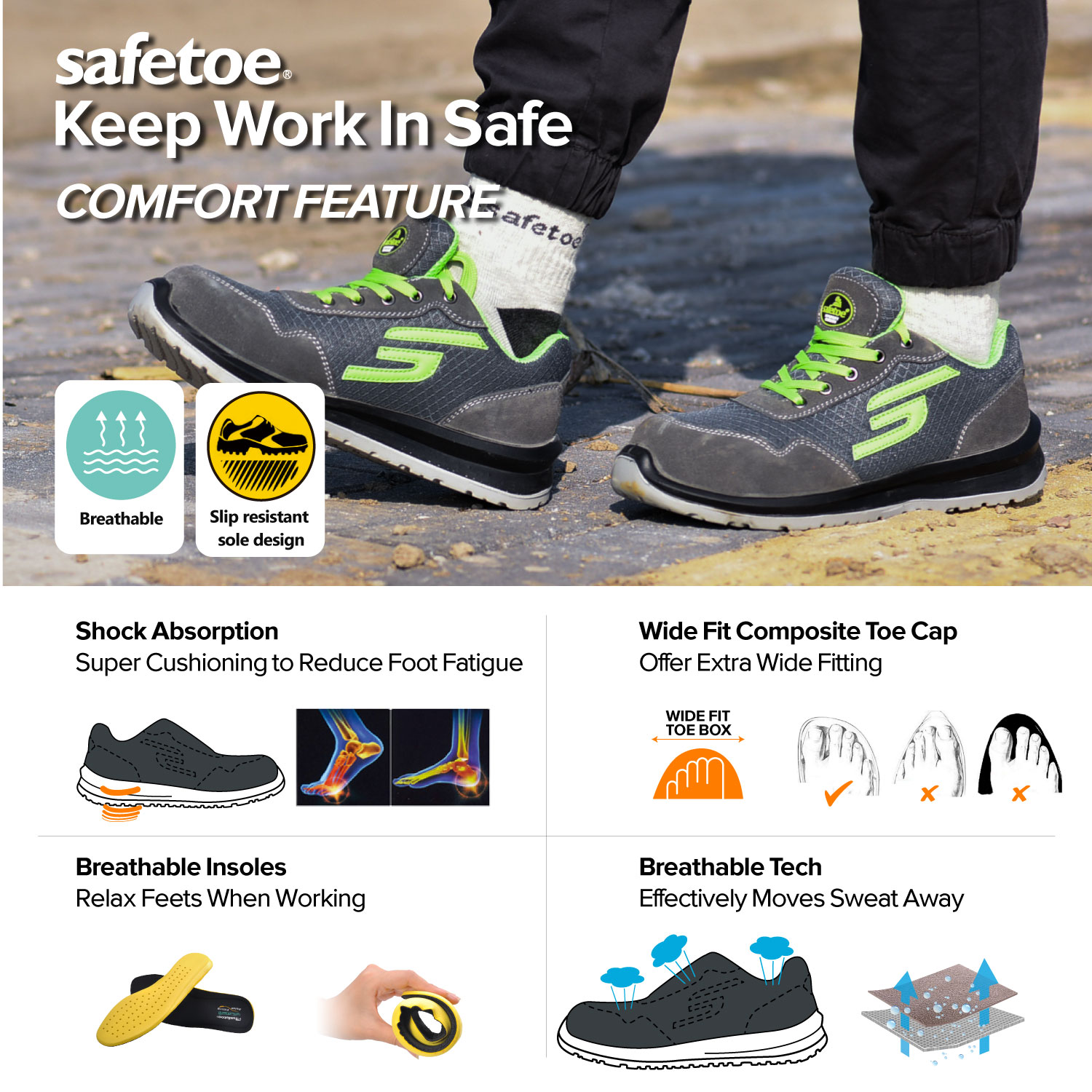 Safety Shoes | Safetoe Official Shop